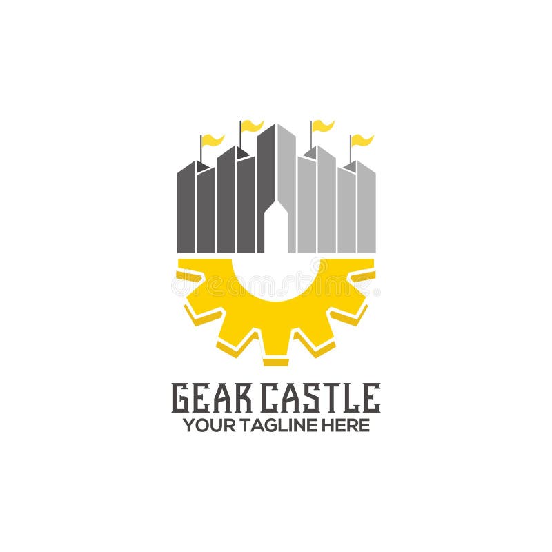 Castillo Logo Vector Art Logo Template Y Ejemplo Stock de ilustración ...