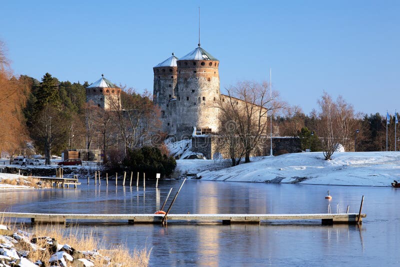 Castillo Olavinlinna En Savonlinna, Finlandia Foto de archivo - Imagen ...