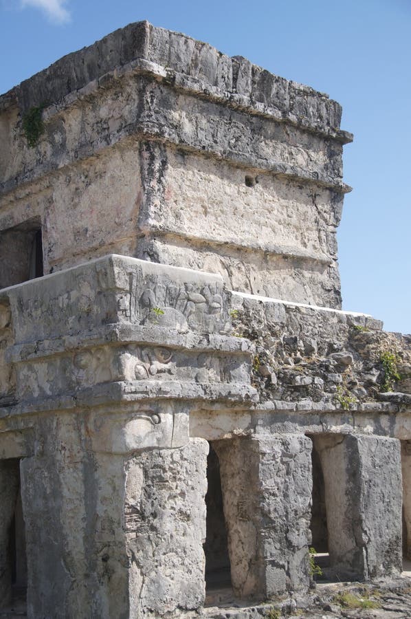 Castillo Temple, Tulum stock photo. Image of temple, tulum - 41282996