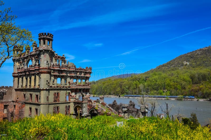 Castillo Y Hudson Valley Rail De Bannerman Foto editorial - Imagen de ...