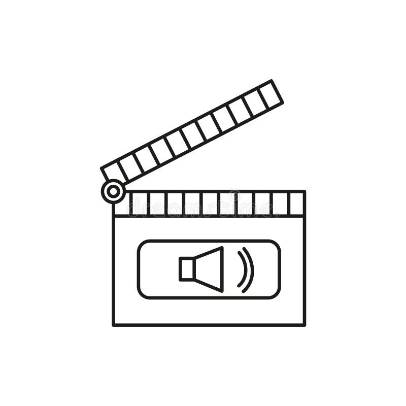 Casting Call Icon Flat Line Symbol Set Stock Illustration ...