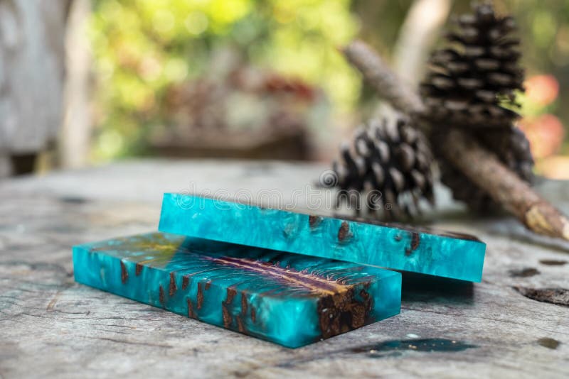 Casting Epoxy Resin Stabilizing Pine Cone Abstract Art Background Stock ...