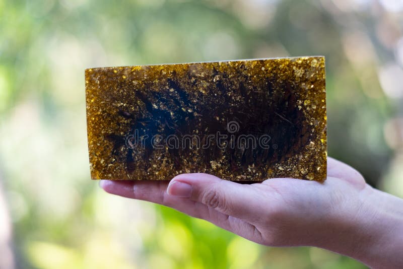 Casting Epoxy Resin Stabilizing Pine Cone Abstract Art Blurred ...