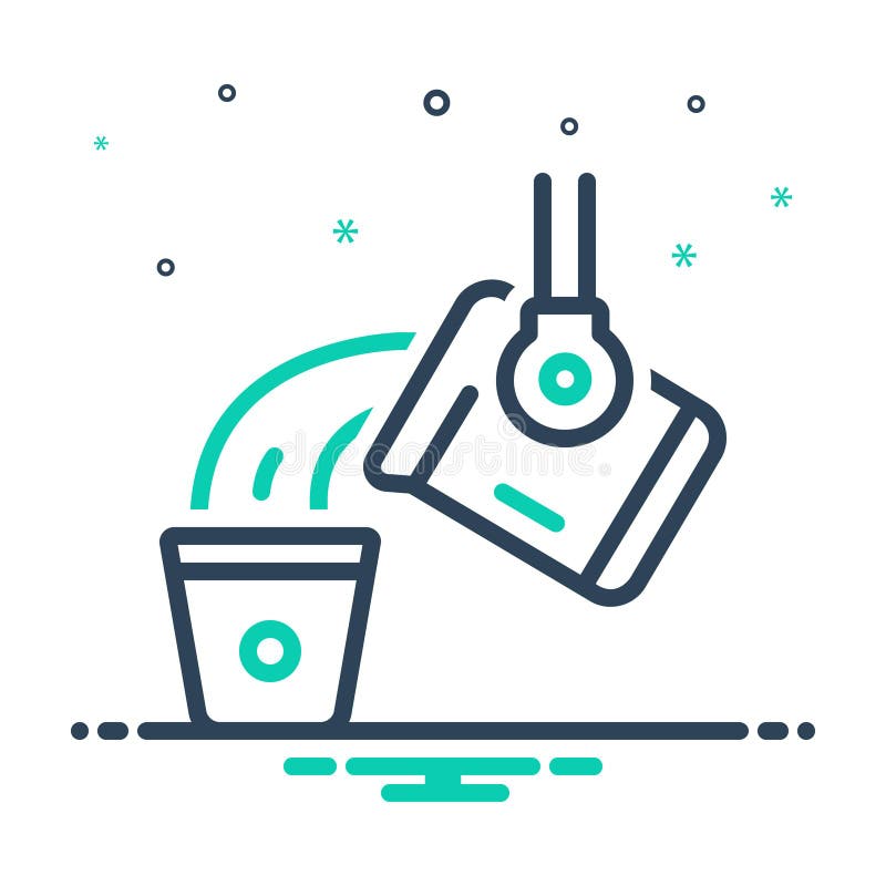 Mix Icon for Casting, Molding and Process Stock Vector - Illustration ...