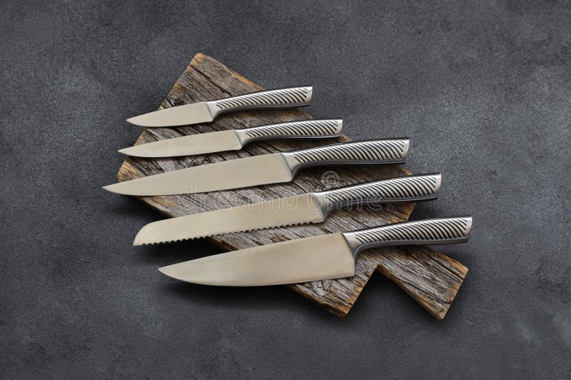 Casting Steel Various Chef Knife, Set of Modern Sharp Kitchen Knives ...