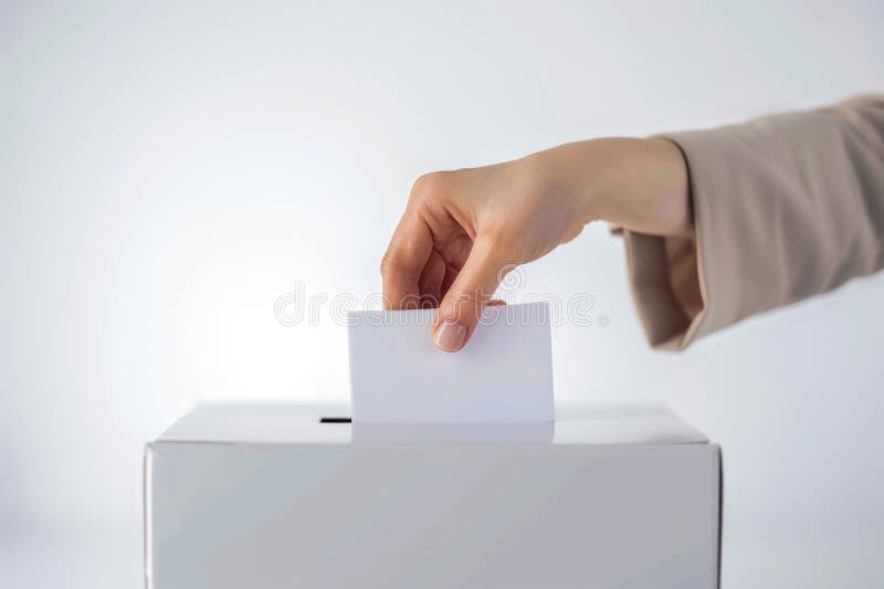 Casting a Vote: a Moment of Civic Participation. Generative Ai Stock ...