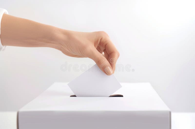 Casting a Vote: a Moment of Civic Participation. Generative Ai Stock ...