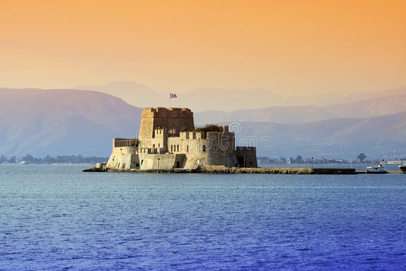 Donkey in castle stock photo. Image of greece, plants - 9265716