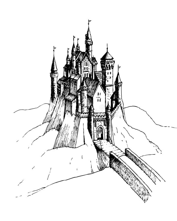 Castle stock illustration. Illustration of century, show - 5418726