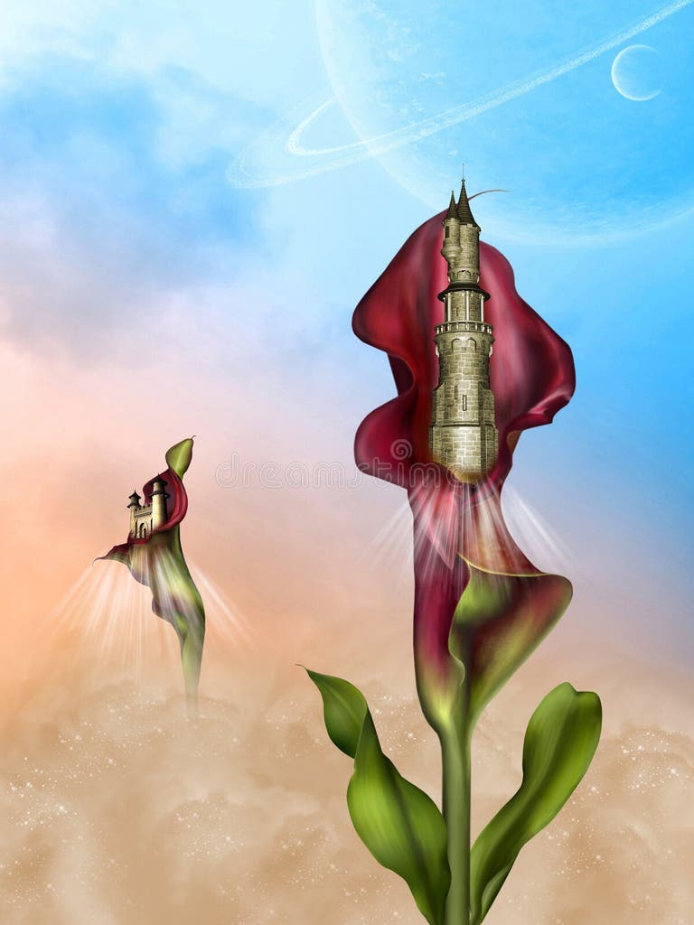 Dreamy Cloud Castle Stock Illustrations – 2,141 Dreamy Cloud Castle ...