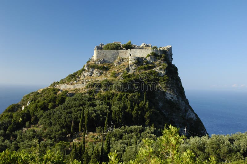 The Old Fortress in Corfu, Greece Stock Photo - Image of fort, aegean ...