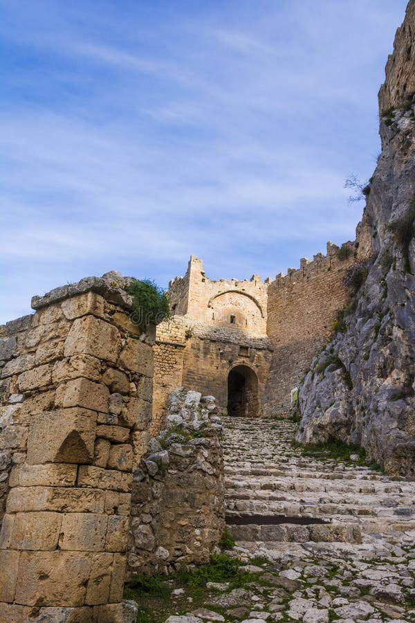 Castle of Acrocorinth, Upper Corinth, the Acropolis of Ancient Corinth ...