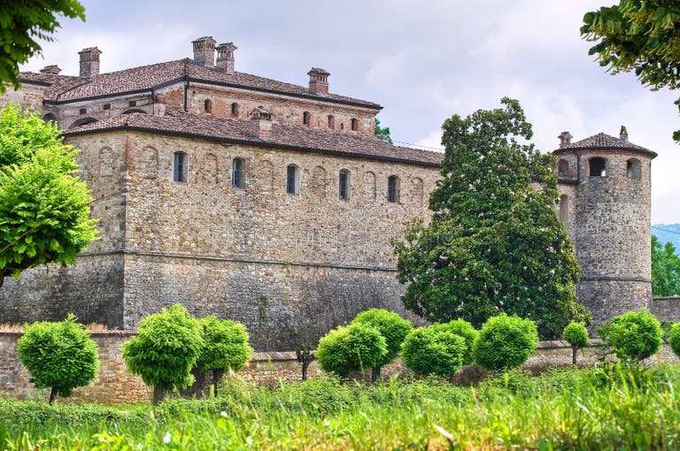 Castle of Agazzano. Emilia-Romagna. Italy Stock Photo - Image of ...