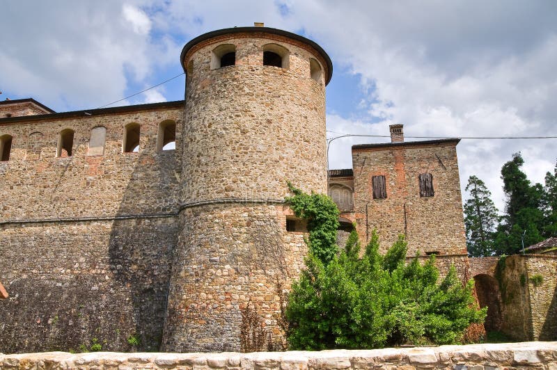Castle of Agazzano. Emilia-Romagna. Italy Stock Photo - Image of ...