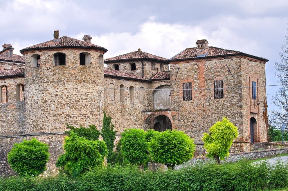 Castle of Agazzano. Emilia-Romagna. Italy Stock Photo - Image of ...