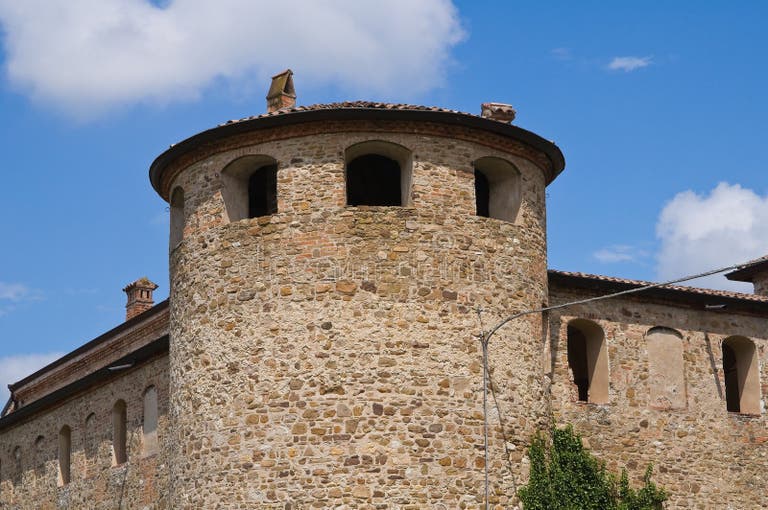 Castle of Agazzano. Emilia-Romagna. Italy Stock Photo - Image of ...