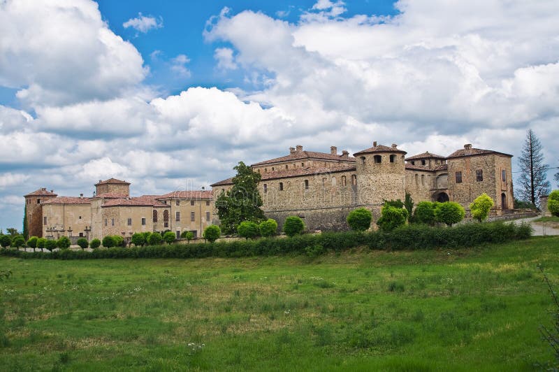 Castle of Agazzano. Emilia-Romagna. Italy Stock Photo - Image of castle ...