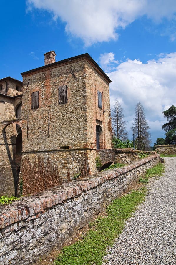 Castle of Agazzano. Emilia-Romagna. Italy Stock Image - Image of ...
