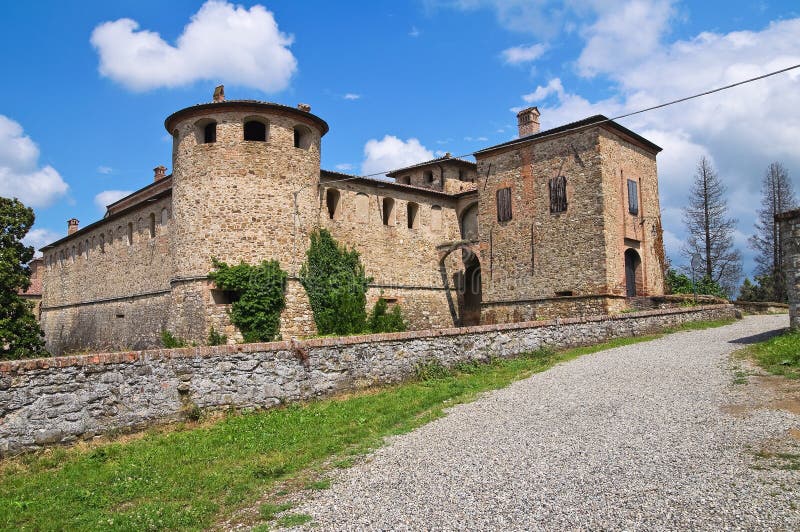 Castle of Agazzano. Emilia-Romagna. Italy Stock Photo - Image of ...