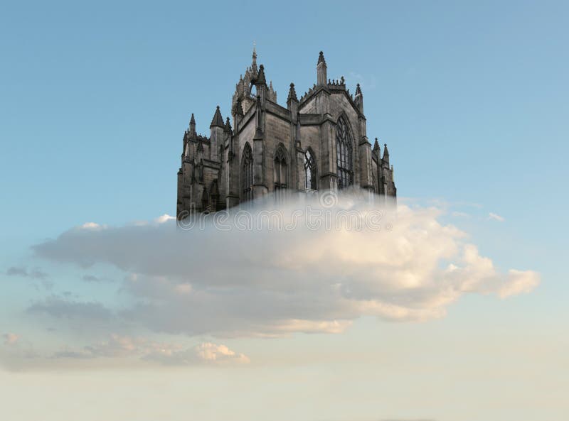 Castle air stock photo. Image of cloudscape, style, backgrounds - 15158176