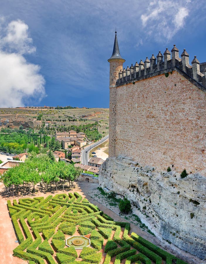 Castle Alcazar in Segovia, Spain Stock Image - Image of famous, iberian ...