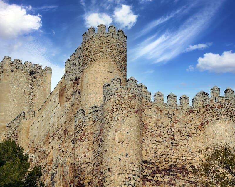 Castle of Almansa stock image. Image of heritage, battlements - 52368249