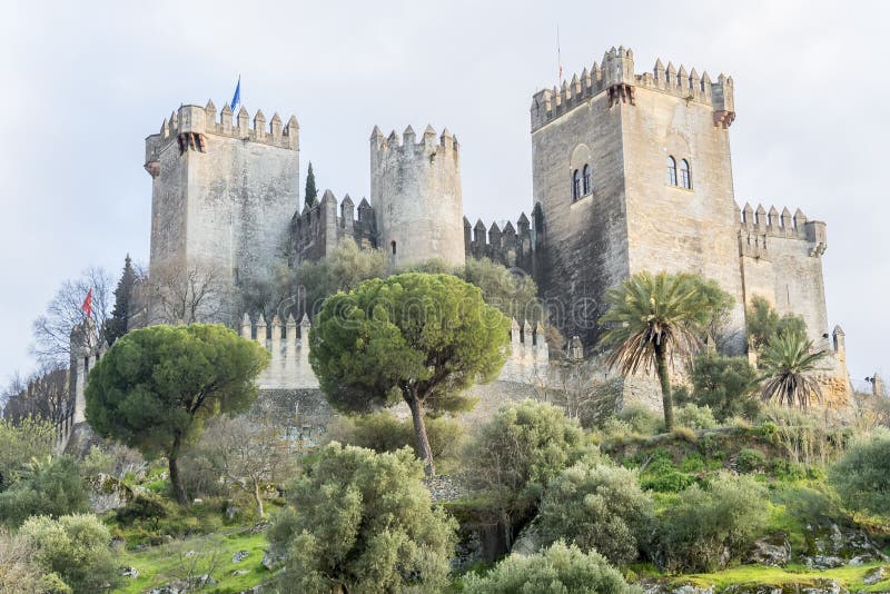 Castle of Almodovar Del Rio Stock Image - Image of attractions, grove ...