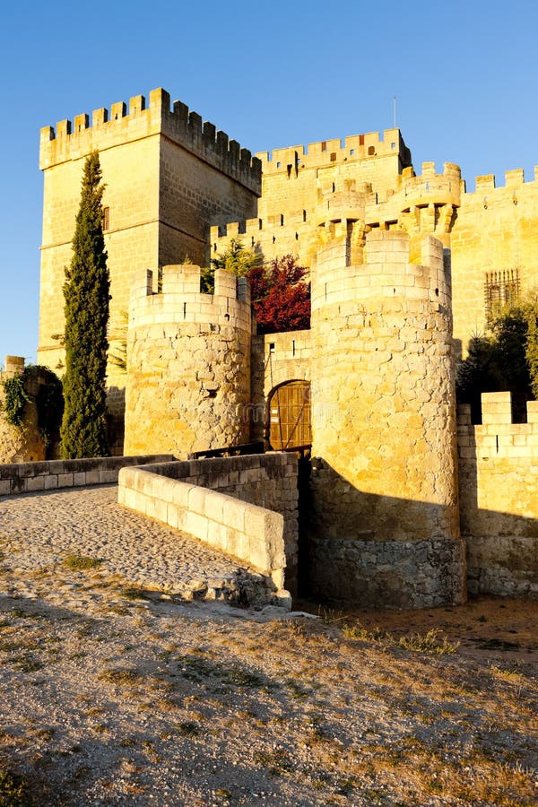 Castle of Ampudia, Castile and Leon, Spain Stock Image - Image of ...