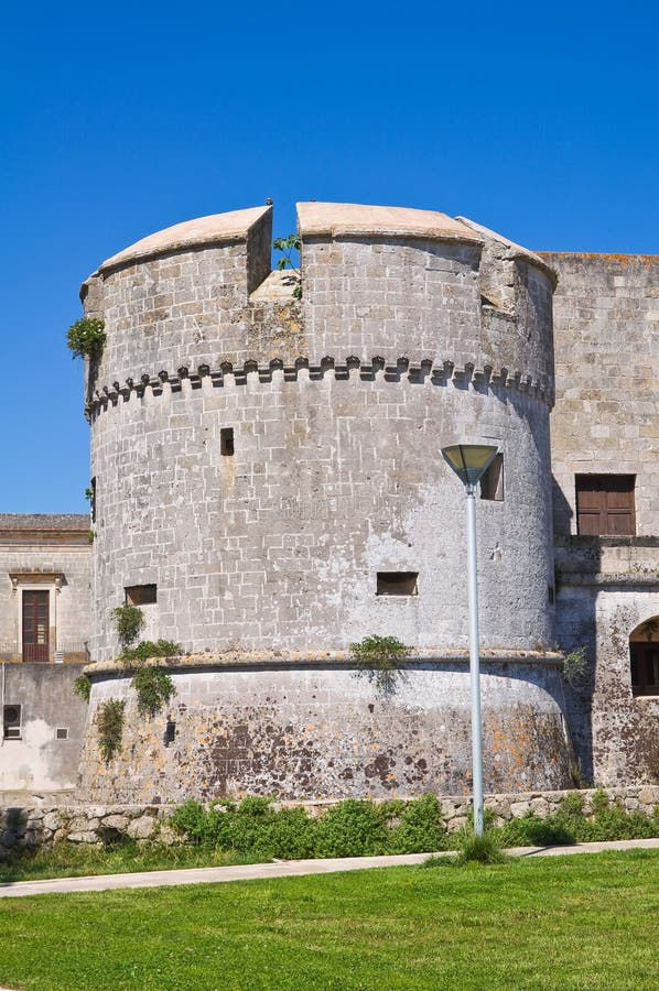 Castle of Andrano. Puglia. Italy Stock Image - Image of monument ...