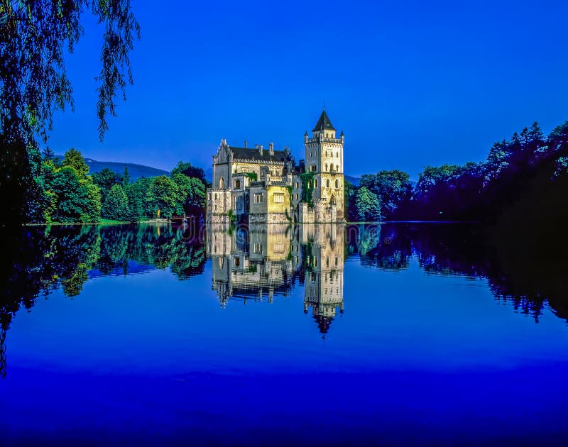 Castle Anif stock image. Image of anif, forest, plants - 76603293