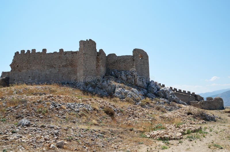 Castle of Argos in Peloponnese, Greece Stock Image - Image of walls ...