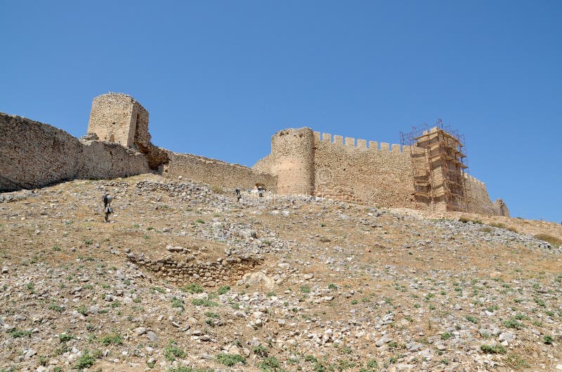 Castle of Argos in Peloponnese, Greece Stock Photo - Image of fortress ...