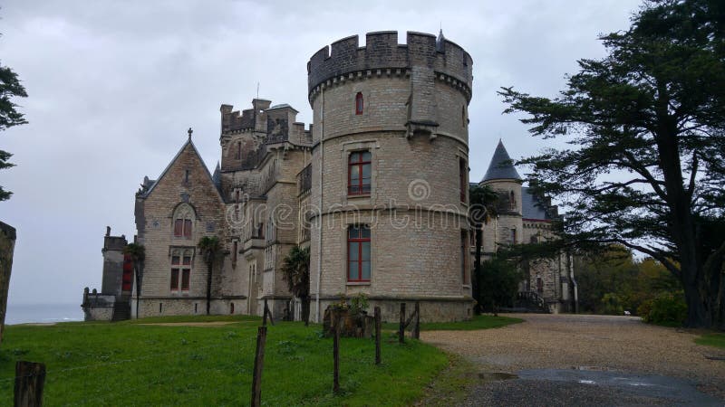 Castle on a bad day stock photo. Image of building, beautiful - 172943972