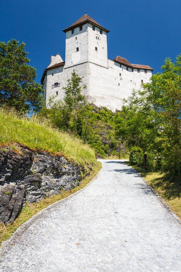 Castle of Balzers stock image. Image of switzerland, oberland - 77812483
