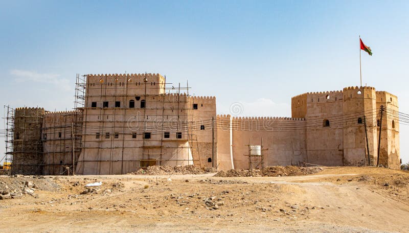 Castle in Barka, Oman - Middle East Stock Image - Image of barka, east ...