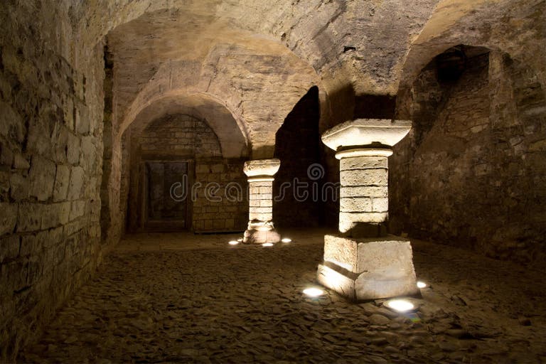 Creepy castle basement stock image. Image of floor, cavern - 36494893