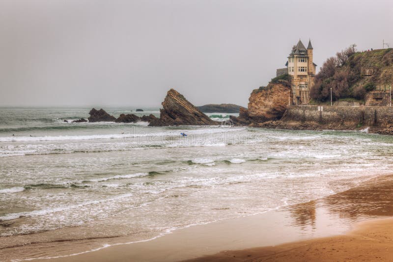 Castle on the Beach stock photo. Image of european, coastline - 29690870