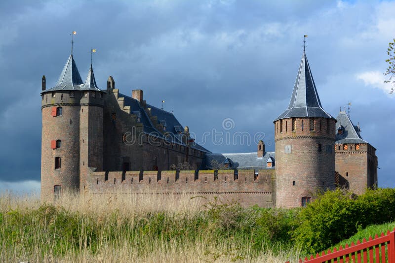 Castle behind a field stock image. Image of stone, medieval - 71146641