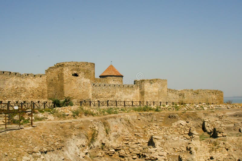 Castle in Belgorod-Dnestrovsky, Odessa Region, Ukraine Stock Image ...