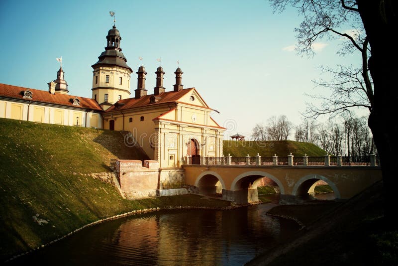 Castle in Belorussian stock photo. Image of trench, ancient - 34261422