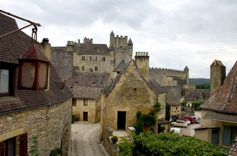 Castle of Beynac, France stock photo. Image of architecture - 1421326