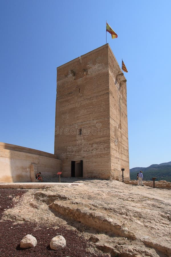 Castle of Biar editorial stock photo. Image of castle - 38183898