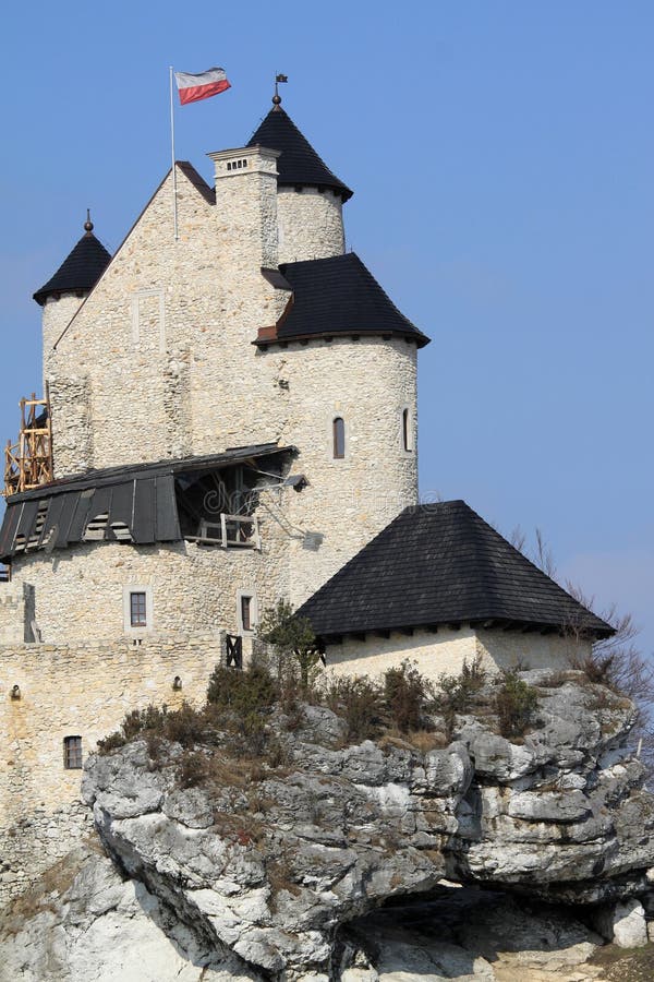 Castle of Bobolice, Poland stock image. Image of architecture - 21740247
