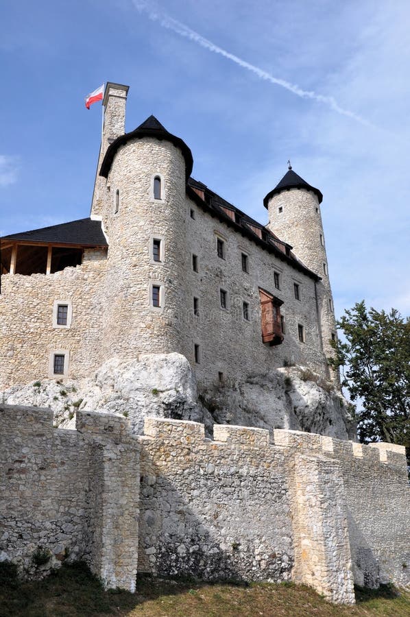 Castle of Bobolice, Poland stock image. Image of architecture - 21740247