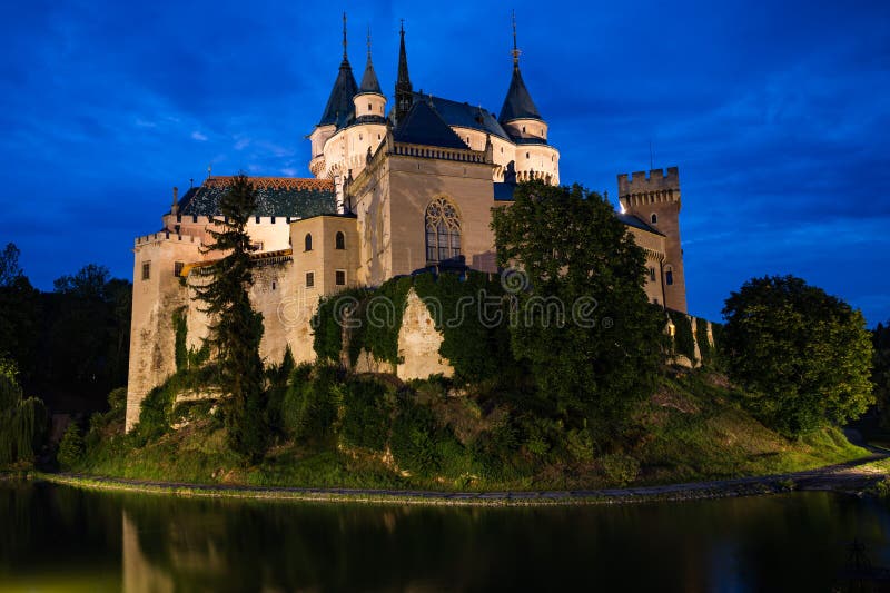 Castle Bojnice in Slovakia stock image. Image of landmark - 270048877