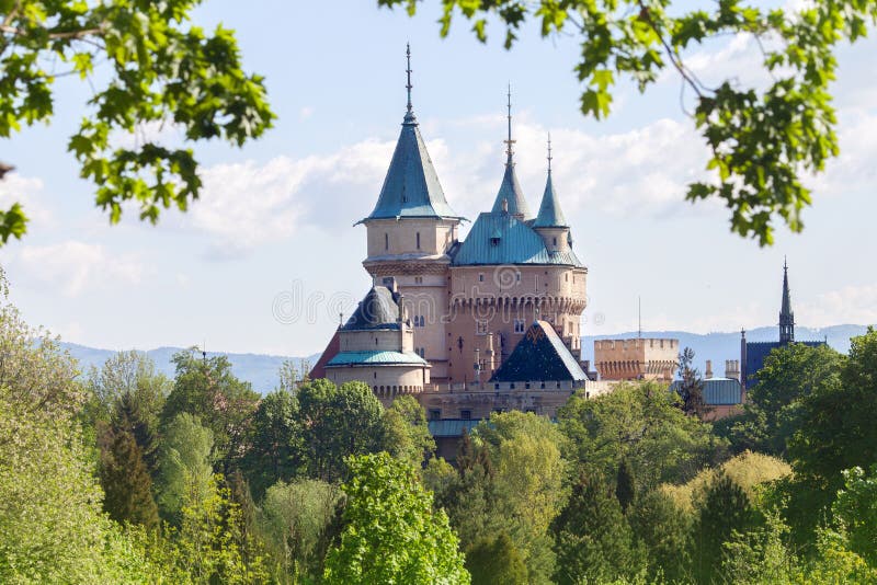 Castle in Bojnice stock image. Image of slovak, museum - 59247885