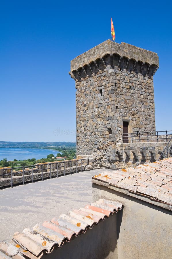Castle of Bolsena. Lazio. Italy Stock Image - Image of crenellation ...