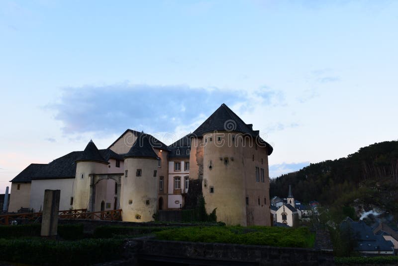 Castle in Bourglinster, Luxembourg Stock Photo - Image of destination ...