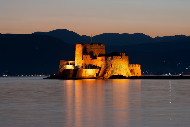 Castle of Bourtzi stock photo. Image of mount, architecture - 10906098
