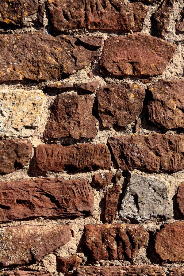 Castle brick construction stock image. Image of dirty - 7254711